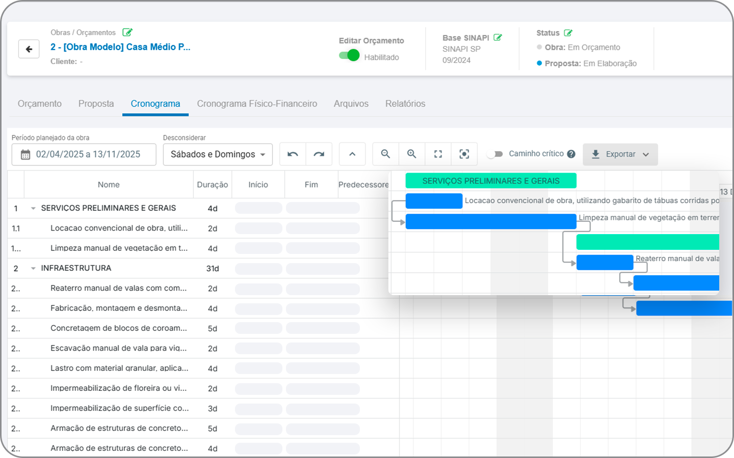 Modelo de cronograma de obras e 9 dicas para uma boa gestão